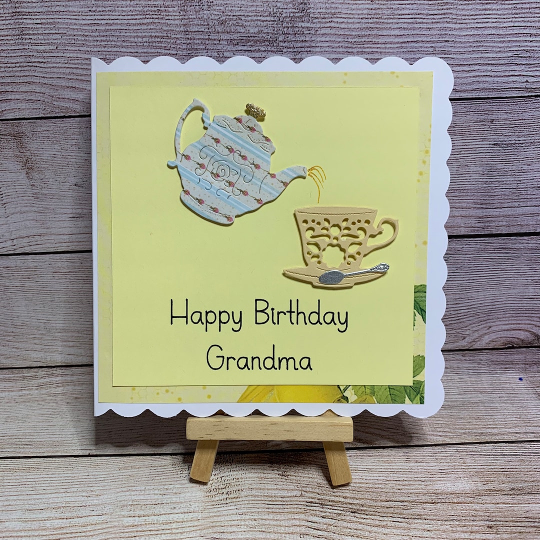 Handmade Birthday Card Grandma Birthday Card Female Card - Etsy