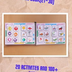 OMNY My 100 Words All in One Busy Book for Kids Aged 2 - 4 Years, 22 ...