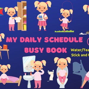 My Daily Schedule Busy Book for Toddler Boys, Daily Routine ...