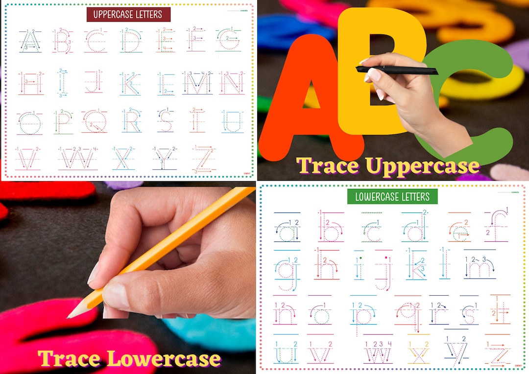 Toddler Alphabet and Numbers Tracing Worksheet ( 6 Pages), Letter ...