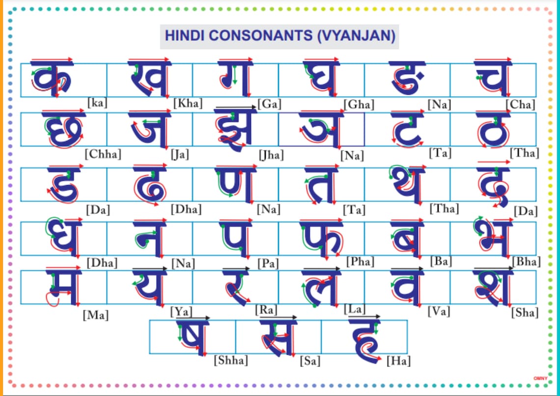 Hindi Alphabet Tracing Worksheets(swar and Vyanjan) With Letter ...