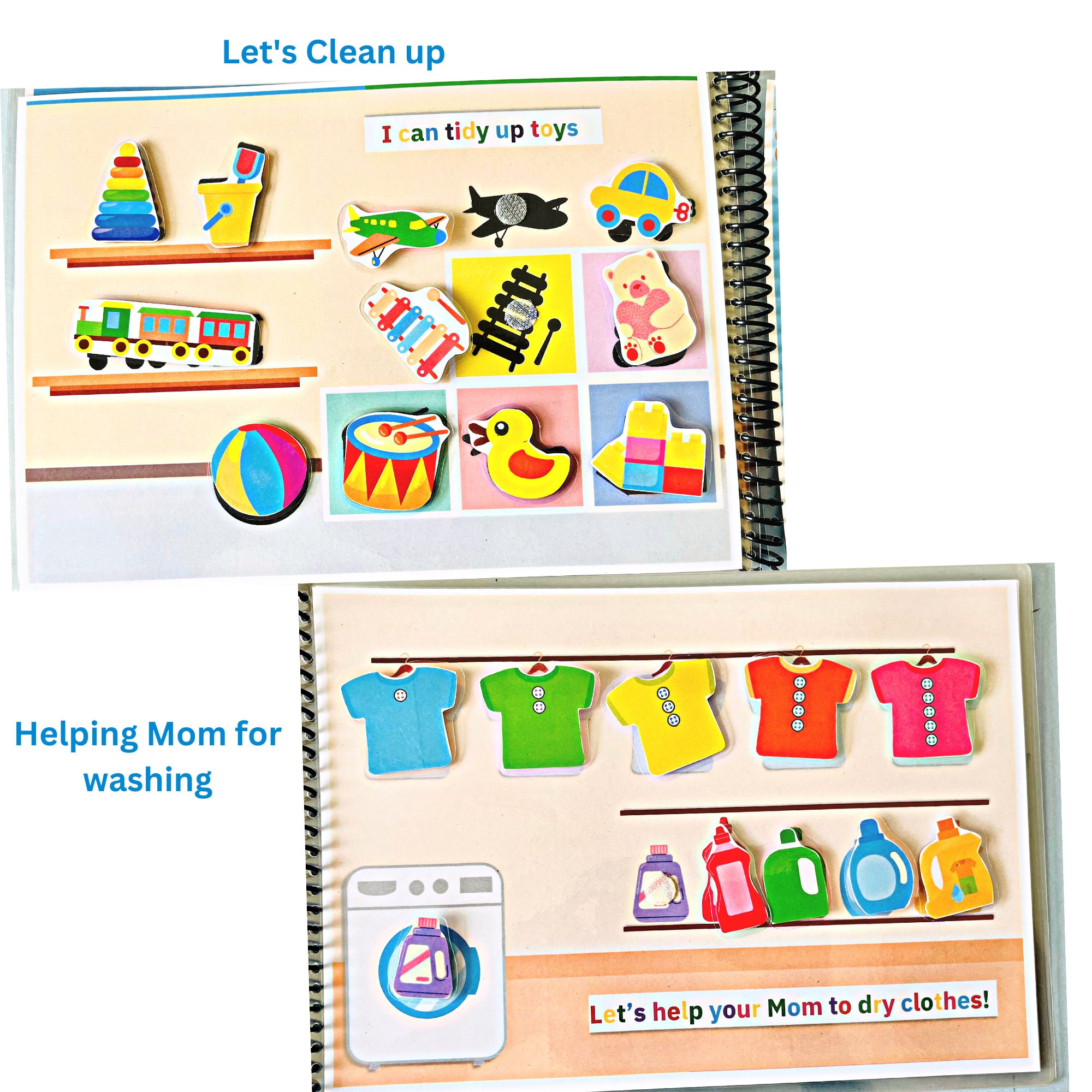 My Daily Schedule Busy Book for Toddler Girls, Daily Routine ...