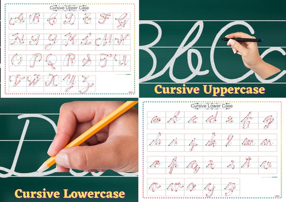 Hojas De Trabajo Imprimibles Con Letras Cursivas