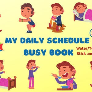 My Daily Schedule Busy Book for Toddler Girls, Daily Routine ...