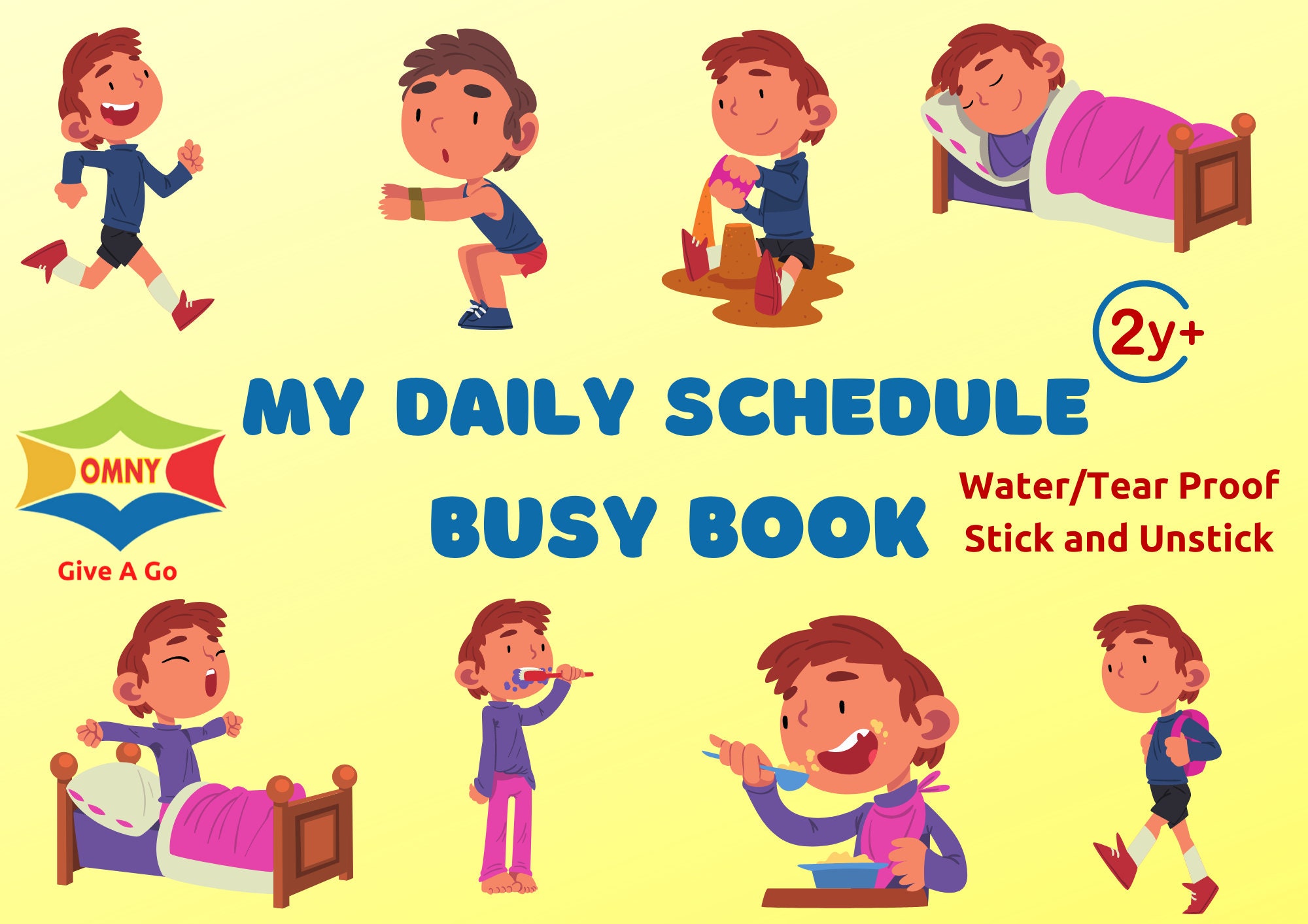 My Daily Schedule Busy Book for Toddler Girls, Daily Routine ...