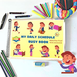 My Daily Schedule Busy Book for Toddler Boys, Daily Routine ...