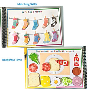 My Daily Schedule Busy Book for Toddler Girls, Daily Routine ...