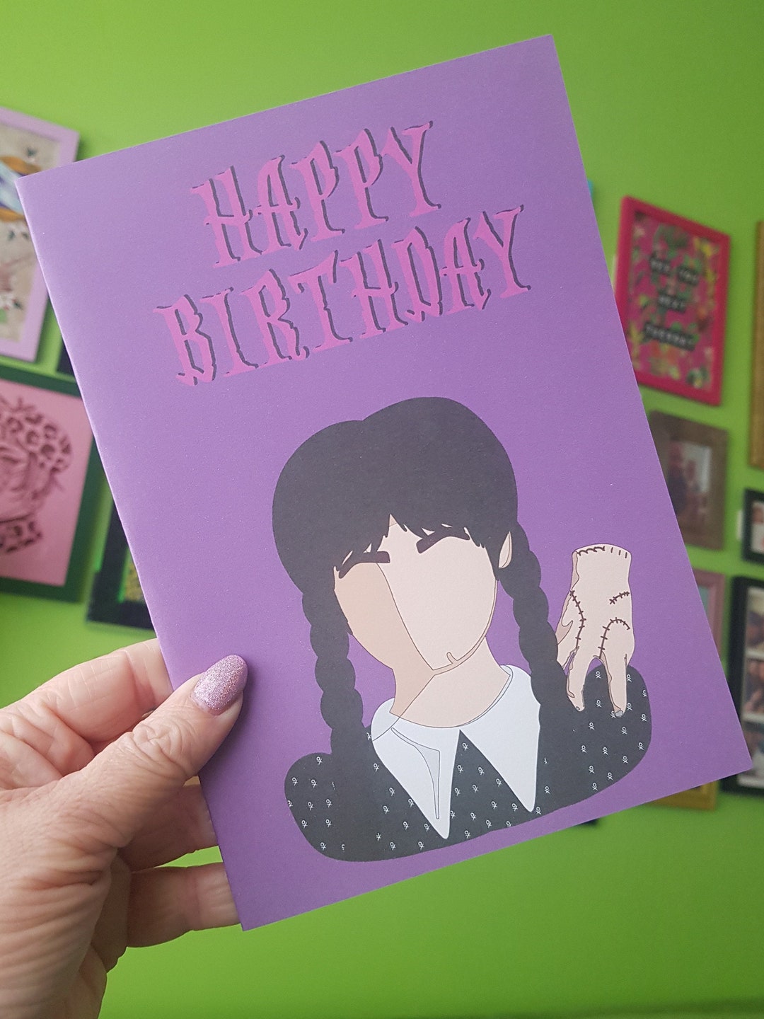 Wednesday A5 Happy Birthday Greeting Card - Etsy