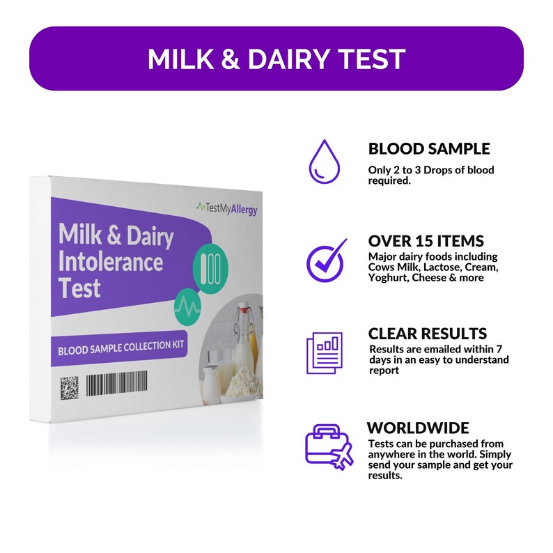 Milk & Dairy Intolerance Test Kit - Etsy