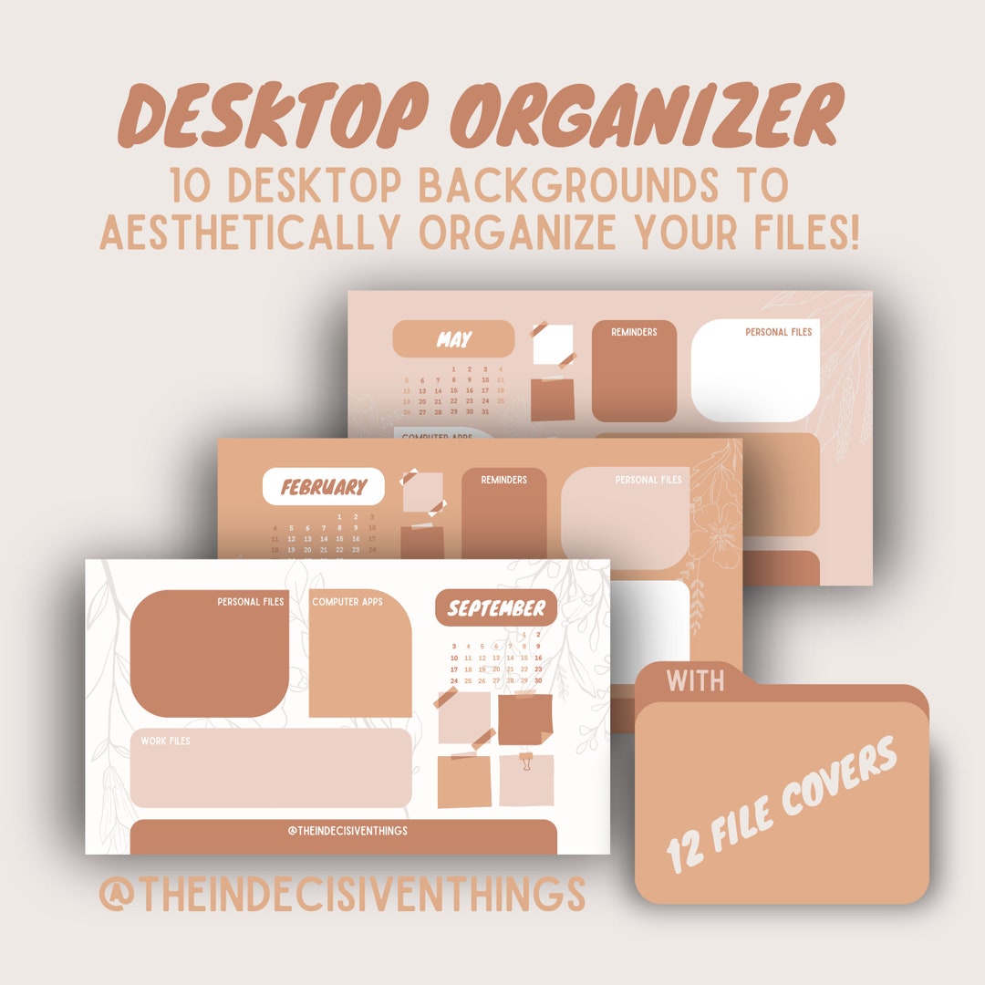 Neutral Desktop Organizer - Etsy