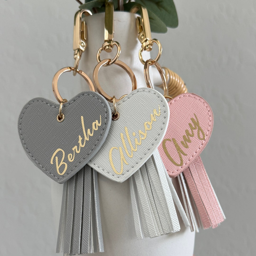 Personalize Keychain Gold Hardware Gift Ideas for Women and Men Gift ...