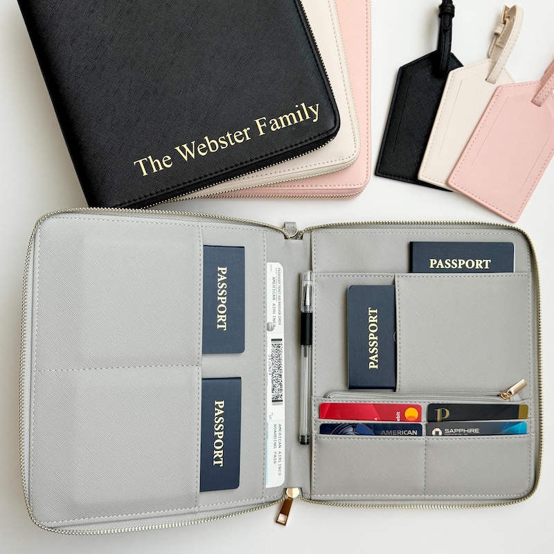 Travel Document Organizer - Etsy
