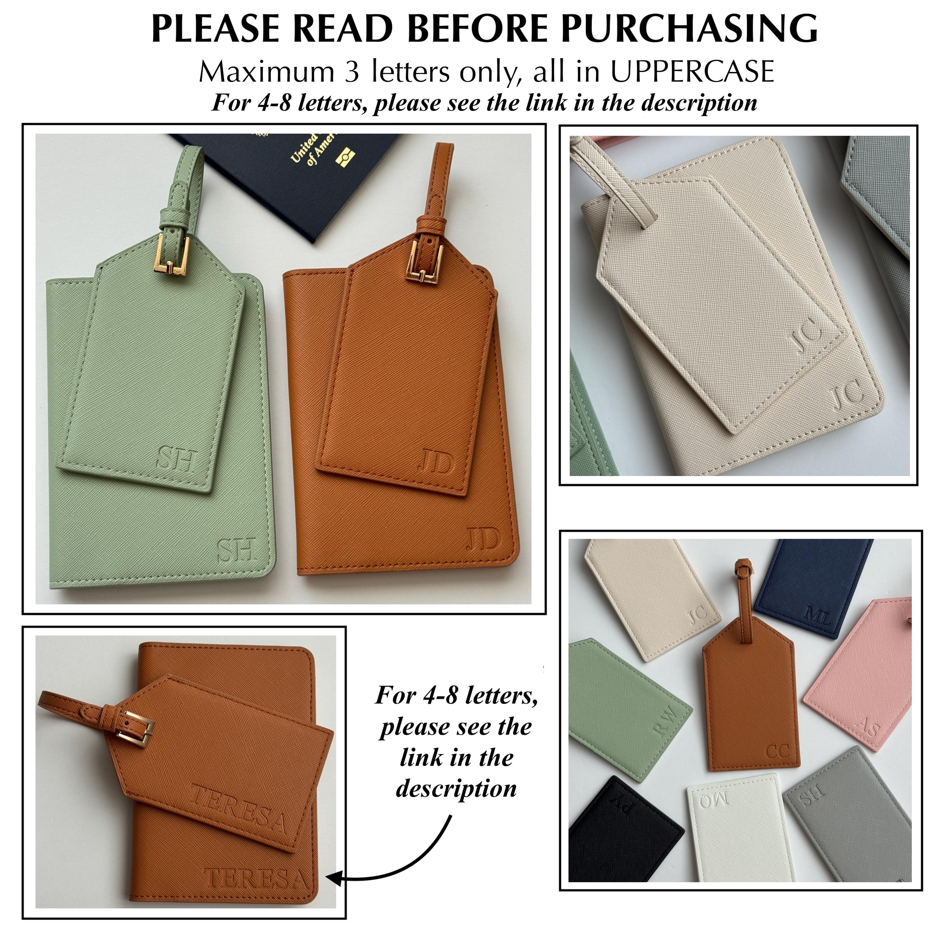 Personalized Passport Cover & Luggage Tag Blind-debossed Travel Gift - Etsy