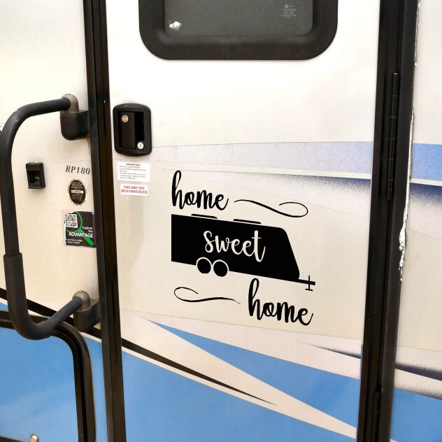 RV Camper "home Sweet Home Travel Trailer" Decal for Car, Truck, RV ...