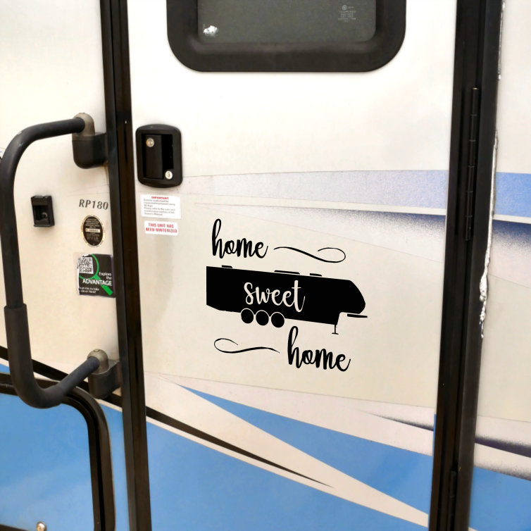 RV Camper "home Sweet Home Fifth Wheel 5er" Decal for Car, Truck, RV ...