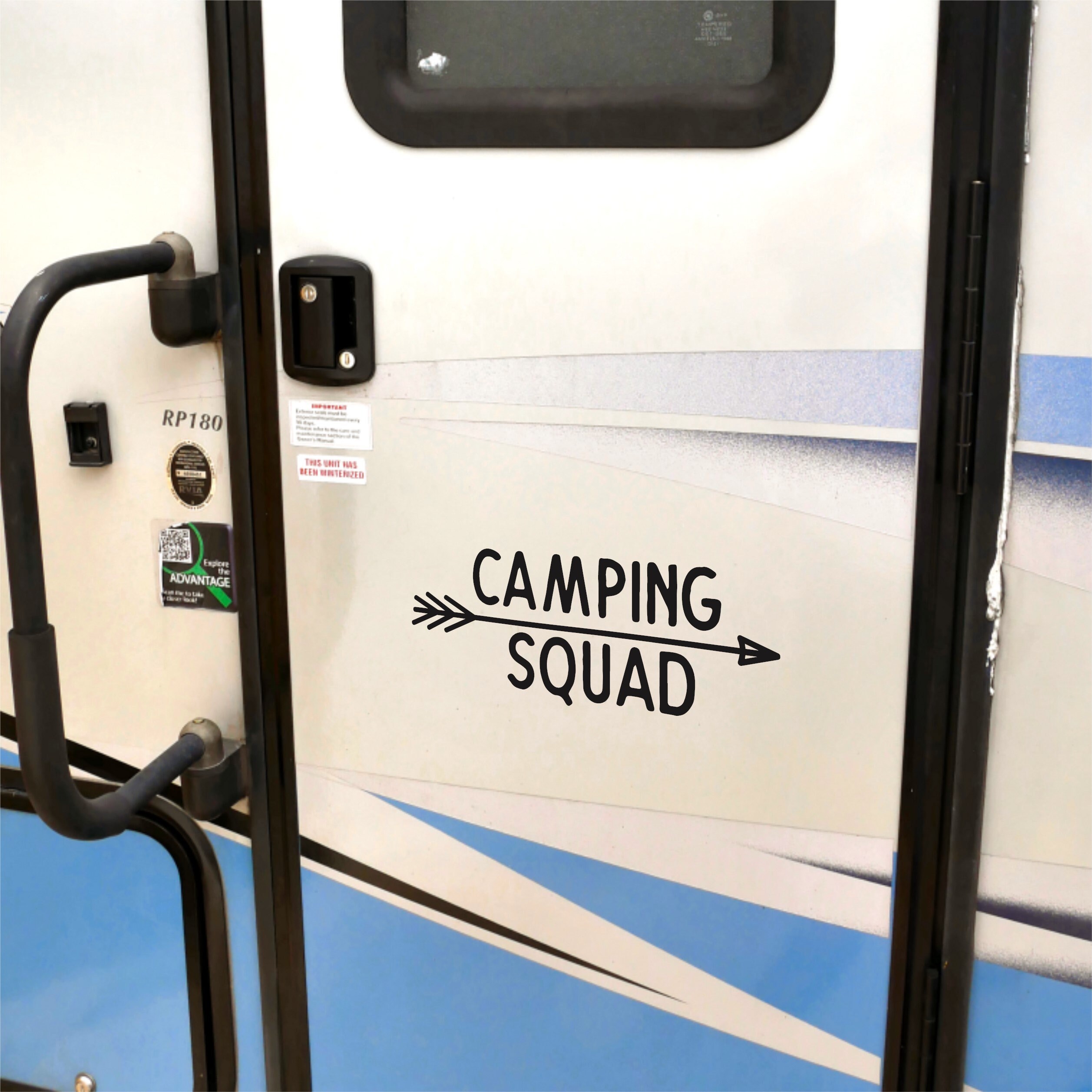 RV Camper camping Squad With Arrow Decal for Car, Truck, RV, Camper ...