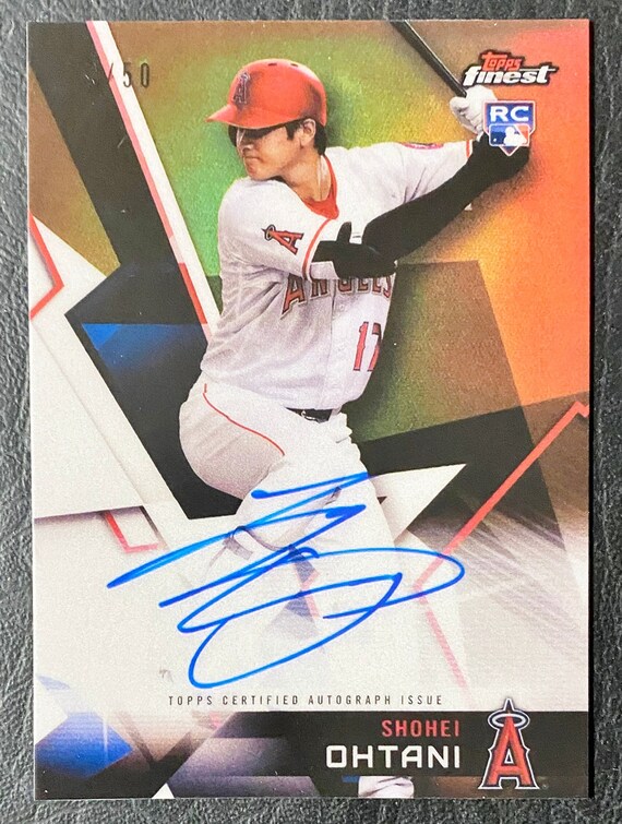 2018 Finest Gold Shohei Ohtani Rookie Facsimile Autograph - Etsy