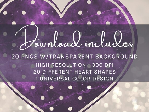Dark Purple Heart Clipart