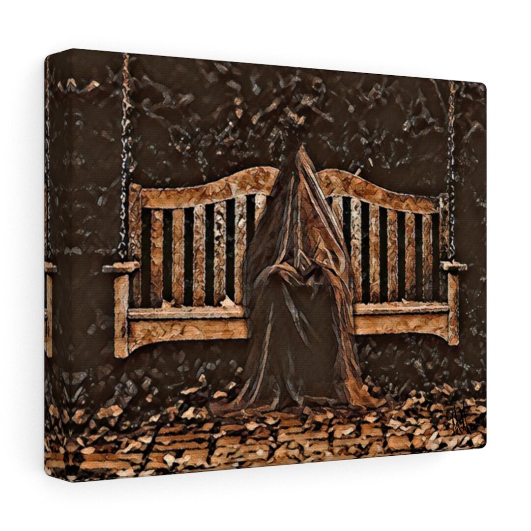 Waiting On A Friend on canvas haunted painting haunted wall - Etsy België