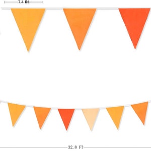 Fall Banner, Thanksgiving Banner, Fabric Garland, Triangle Gradient ...