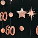 60th Birthday Party Decoration 60th Birthday Rose Gold - Etsy