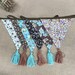 Boho Floral Tassel Banner, Bohemian Fabric Bunting,fabric Pennant ...