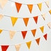 Fall Banner, Thanksgiving Banner, Fabric Garland, Triangle Gradient ...