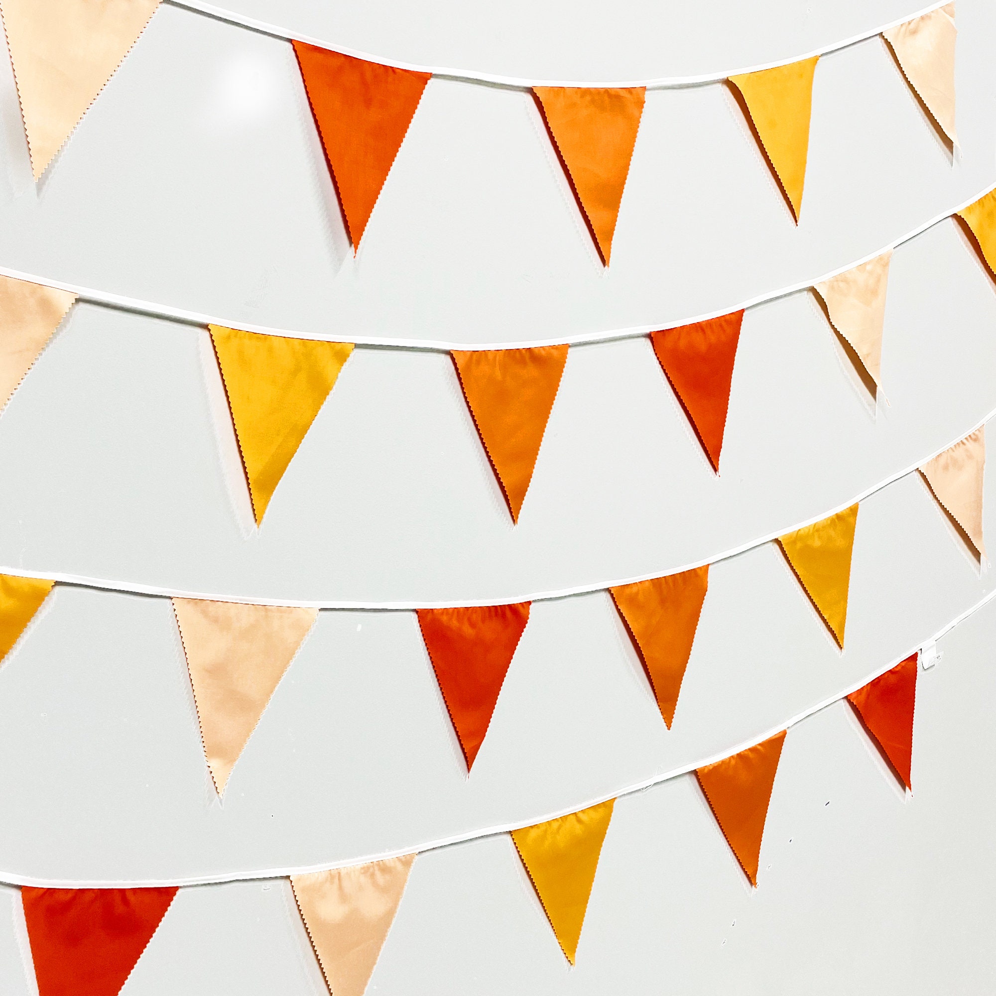 Fall Banner, Thanksgiving Banner, Fabric Garland, Triangle Gradient ...