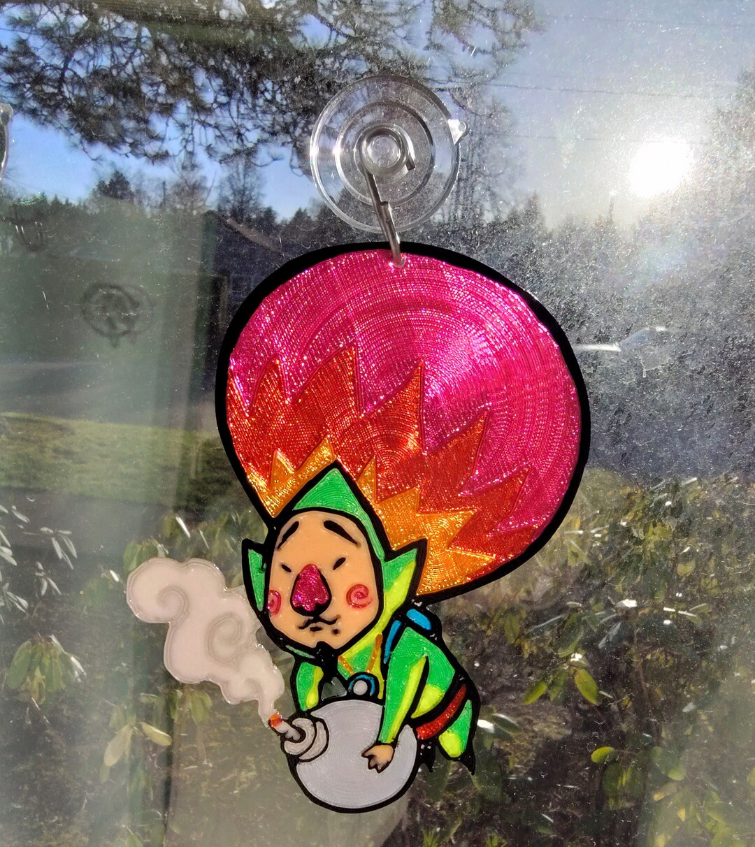 Tingle Legend of Zelda Stained Glass Style Window Hanger - Etsy