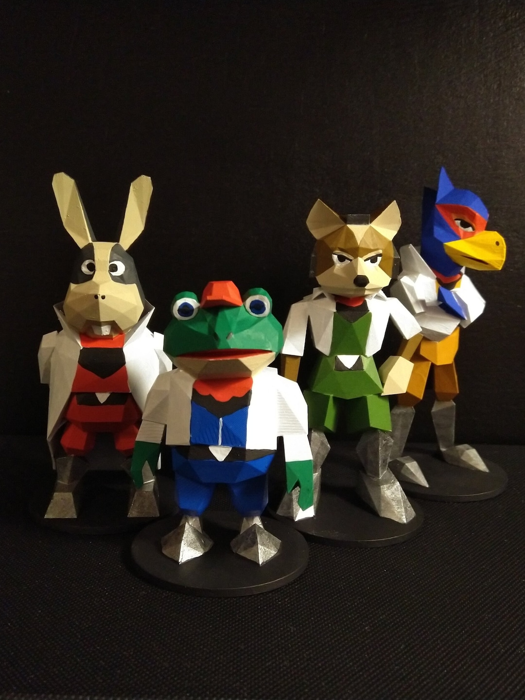 Figuras De Personajes De Star Fox 64 Pintadas A Mano Fox Etsy España