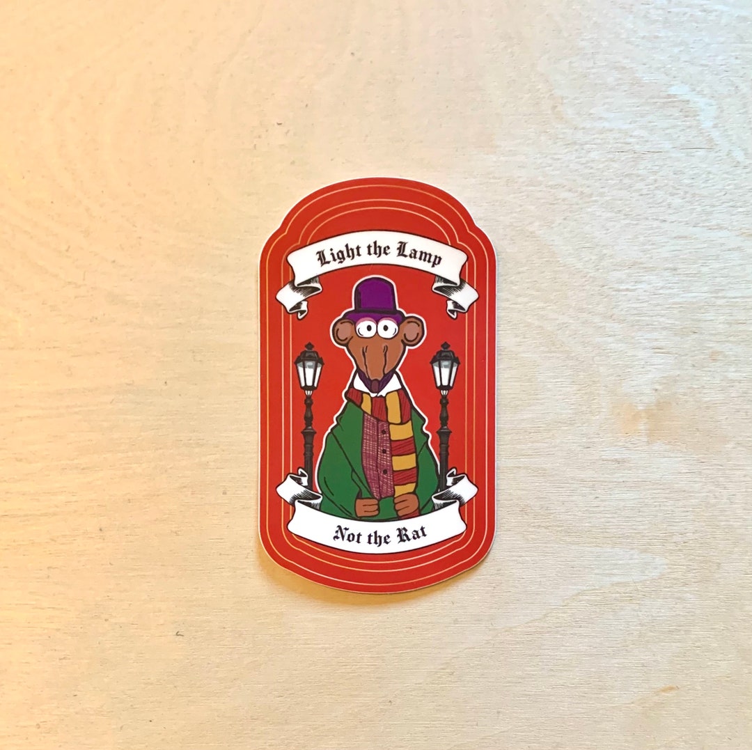 Light the Lamp Not the Rat Vinyl Sticker - Etsy