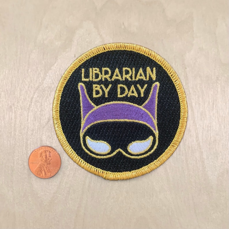 Batgirl Was a Librarian - Librarian by Day - Beautiful Gold, Purple ...