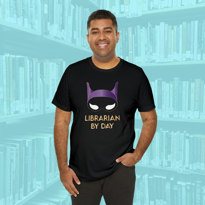 Batgirl Was a Librarian - Librarian by Day - Library Tshirt - Etsy