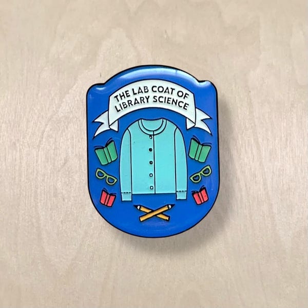 Library Buttons - Etsy
