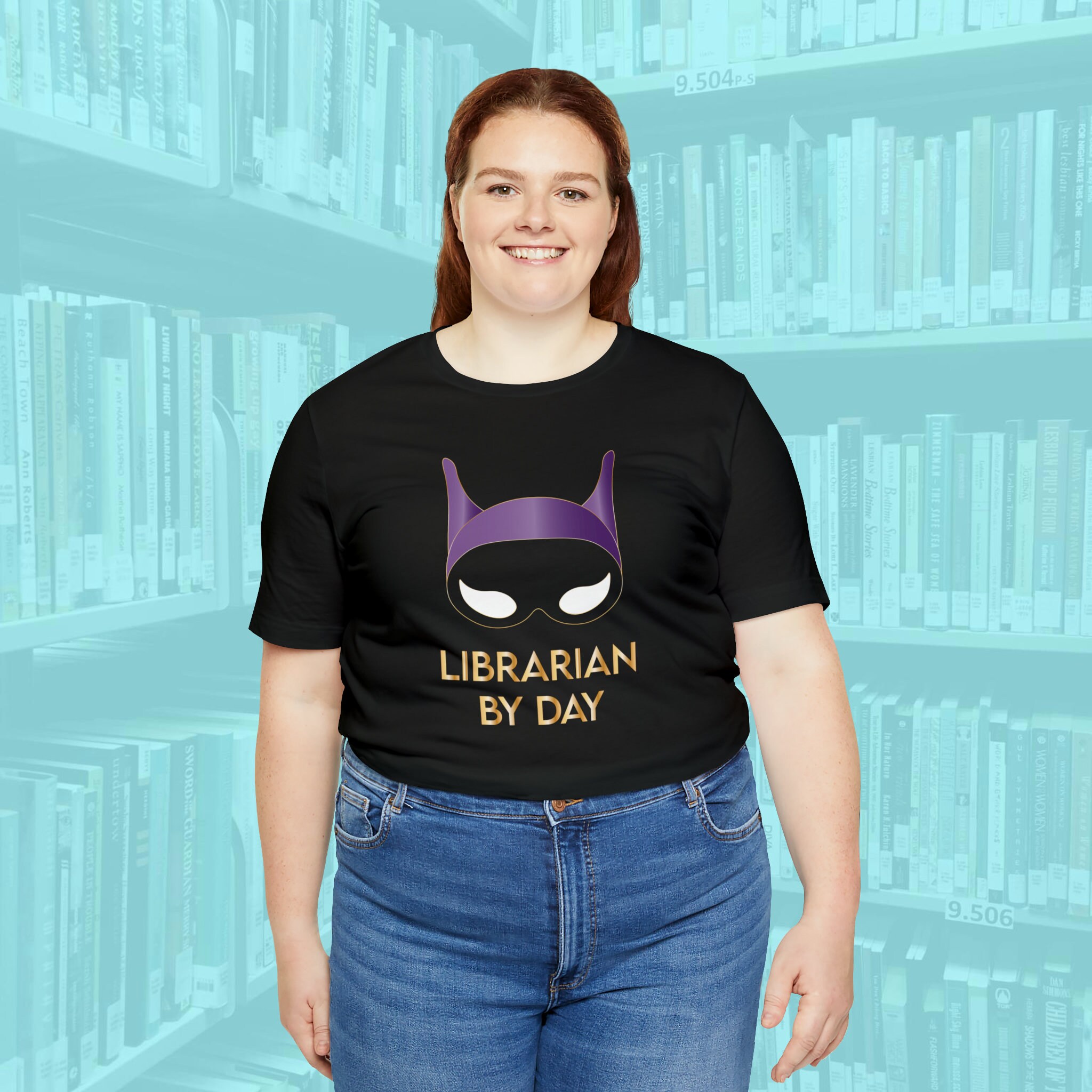Batgirl Was a Librarian - Librarian by Day - Library Tshirt - Etsy