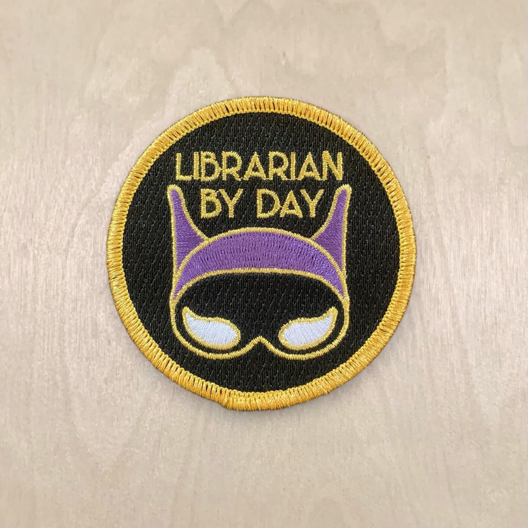 Batgirl Was a Librarian - Librarian by Day - Beautiful Gold, Purple ...