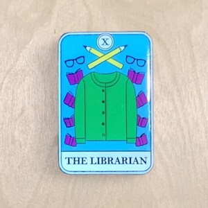 The Librarian Tarot Card Library Themed Soft Enamel Pin - Etsy