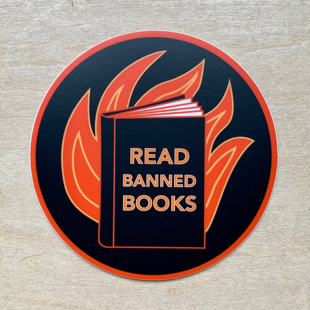 Read Banned Books Sticker for Book Lovers and Library Folks - Etsy