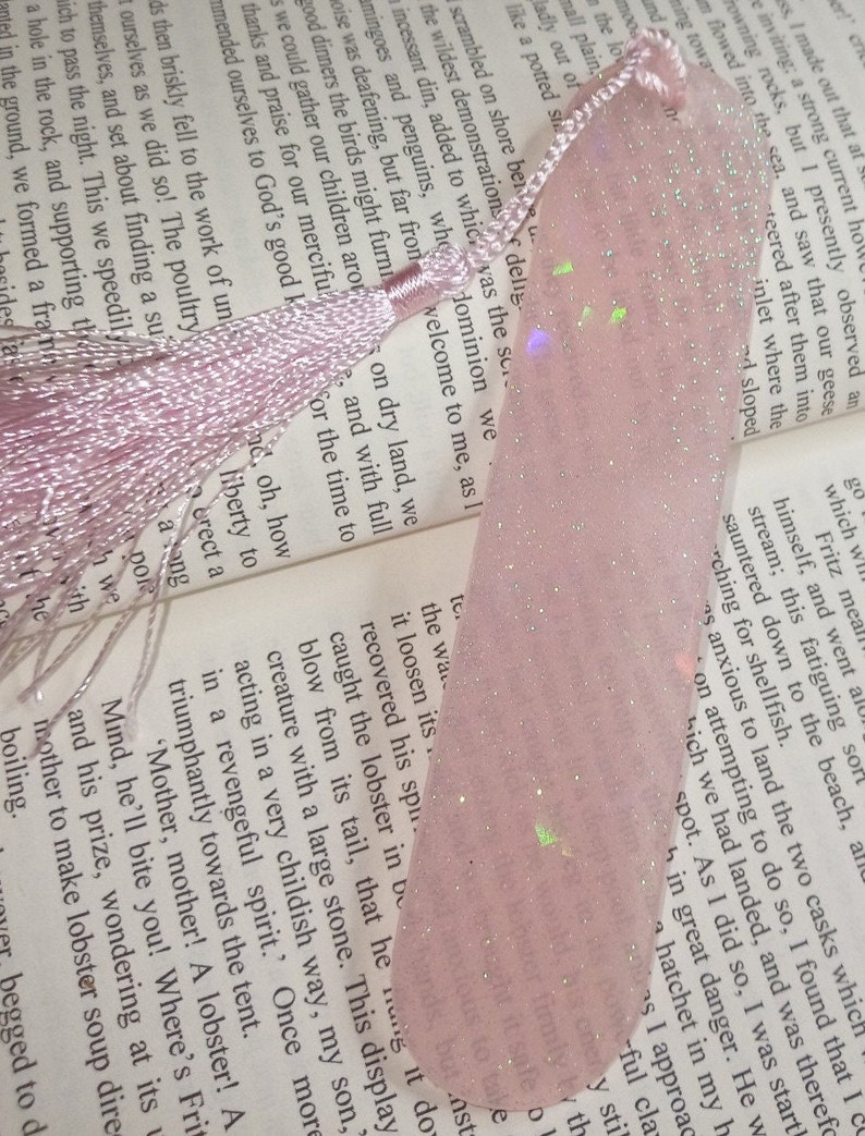 Holographic Bookmark Set of 5 With Tassels Red/dark - Etsy