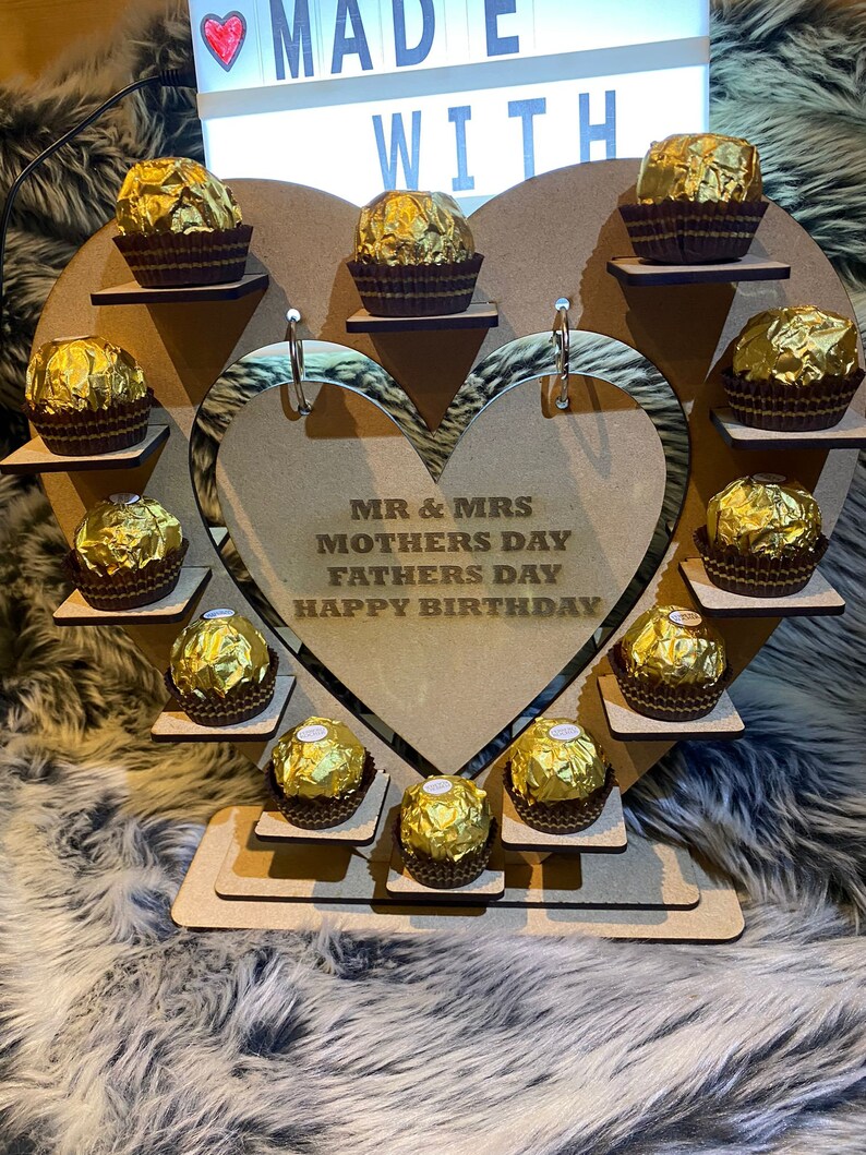 Ferrero Rocher Heart Display Stand Centerpiece Perfect for - Etsy