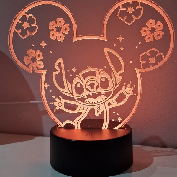 Lilo and Stitch Lamp - Etsy UK