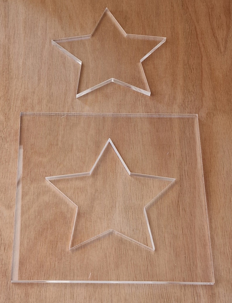Router Star Template Perspex Cut Out Router Inlay - Etsy UK