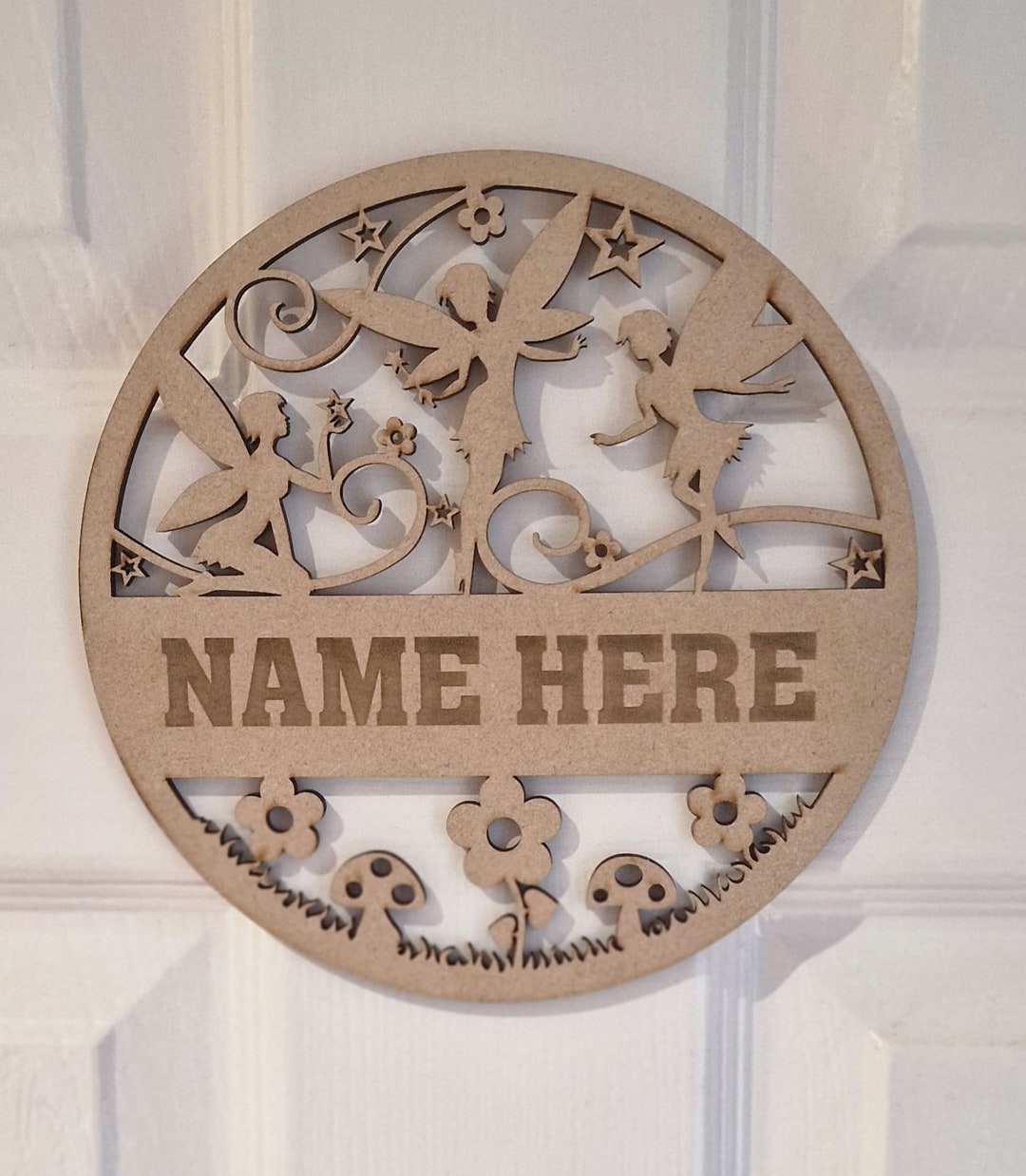 Fairies Door Sign, Personalised Door Sign, Children's Door Sign ...