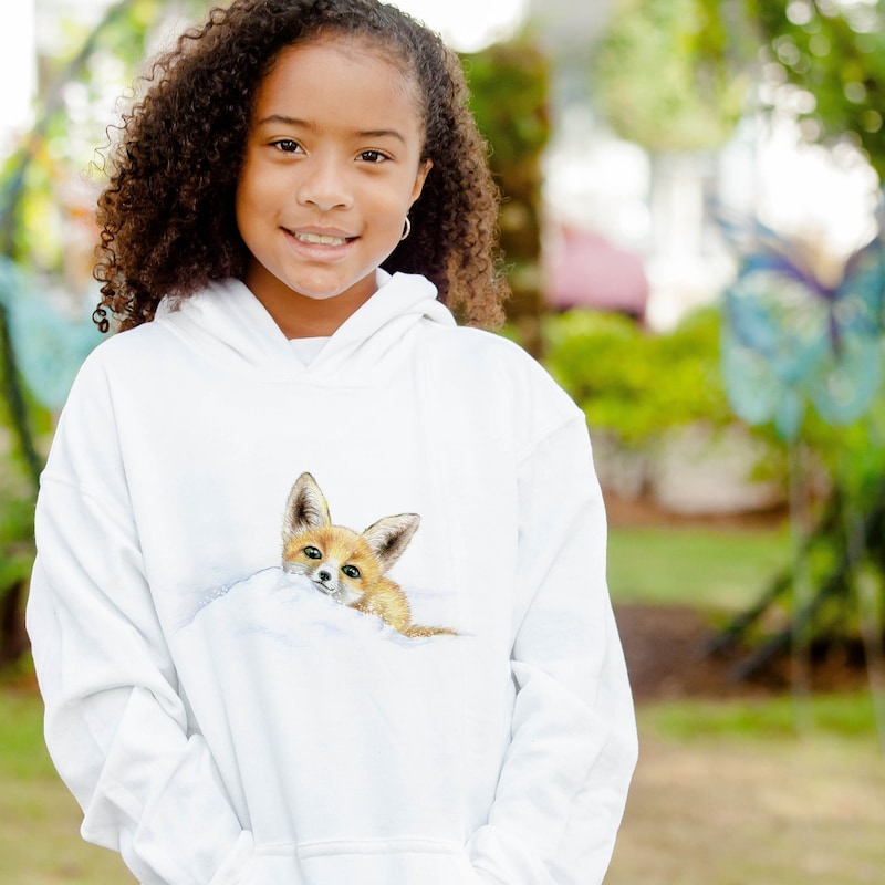 White Fox Jumper - Etsy Australia