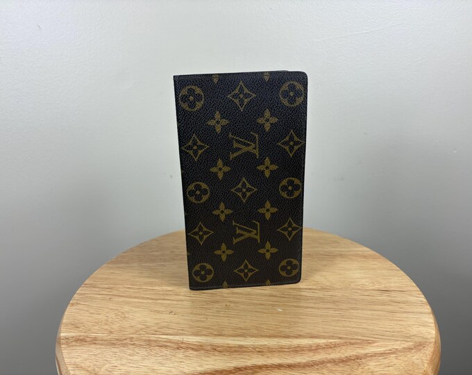Authentic Louis Vuitton Check-book Cover Monogram - Etsy