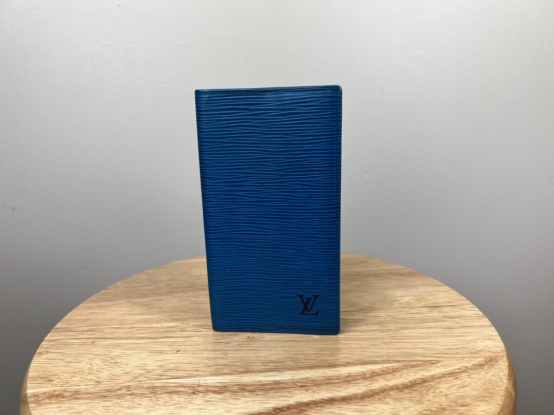 Authentic Louis Vuitton Check-book Wallet Epi Blue - Etsy Canada