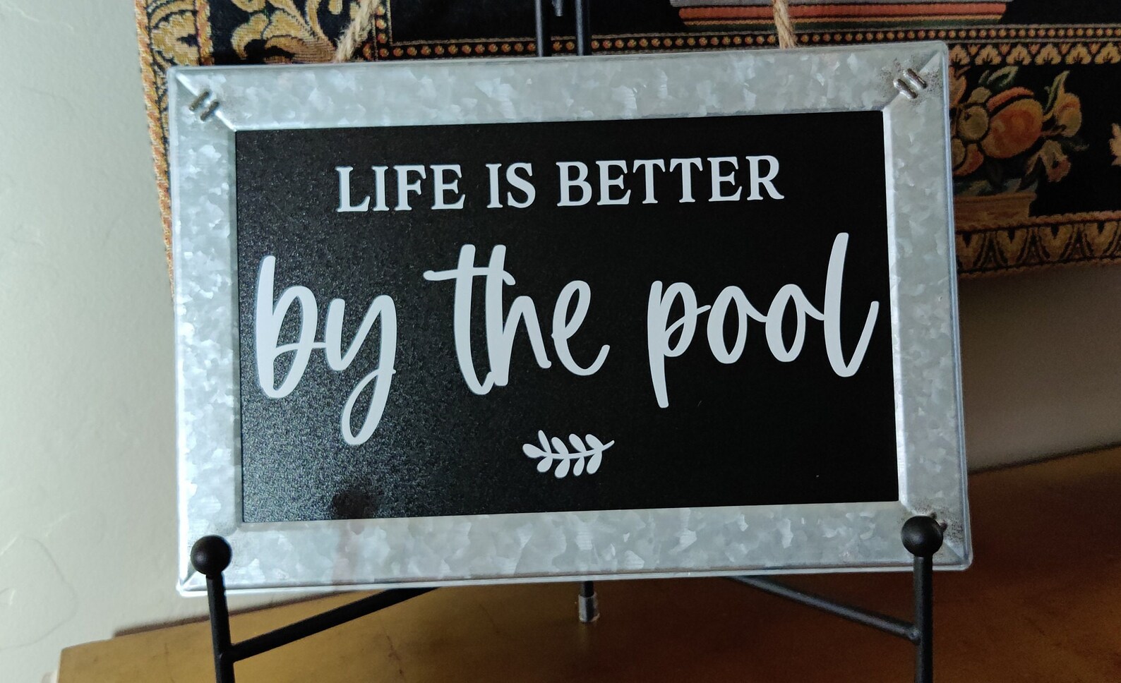 Life is Better by the Pool Chalkboard Sign Summer Patio Sign Outdoor ...