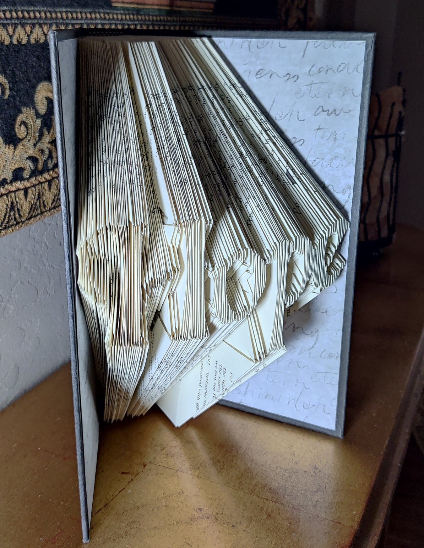 Hope Folded Book Artfolded Book Pages Art Folded Book - Etsy