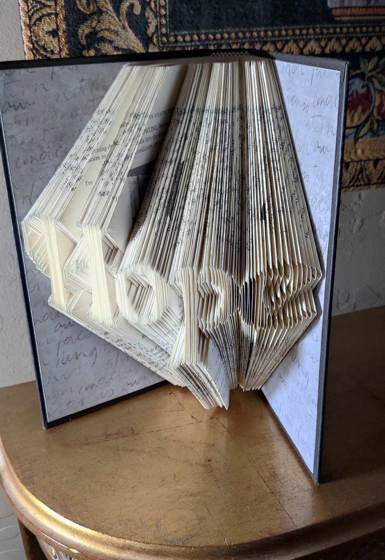 Hope Folded Book Artfolded Book Pages Art Folded Book - Etsy