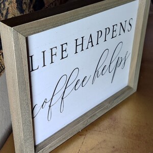 Coffee Lover Farmhouse Wall Art, Wooden Farmhouse Sign for Coffee Lover ...